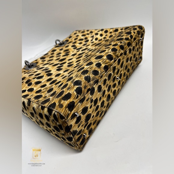 Dior | Bags | Christian Dior Leopard Large Lady Dior Bag | Poshmark
